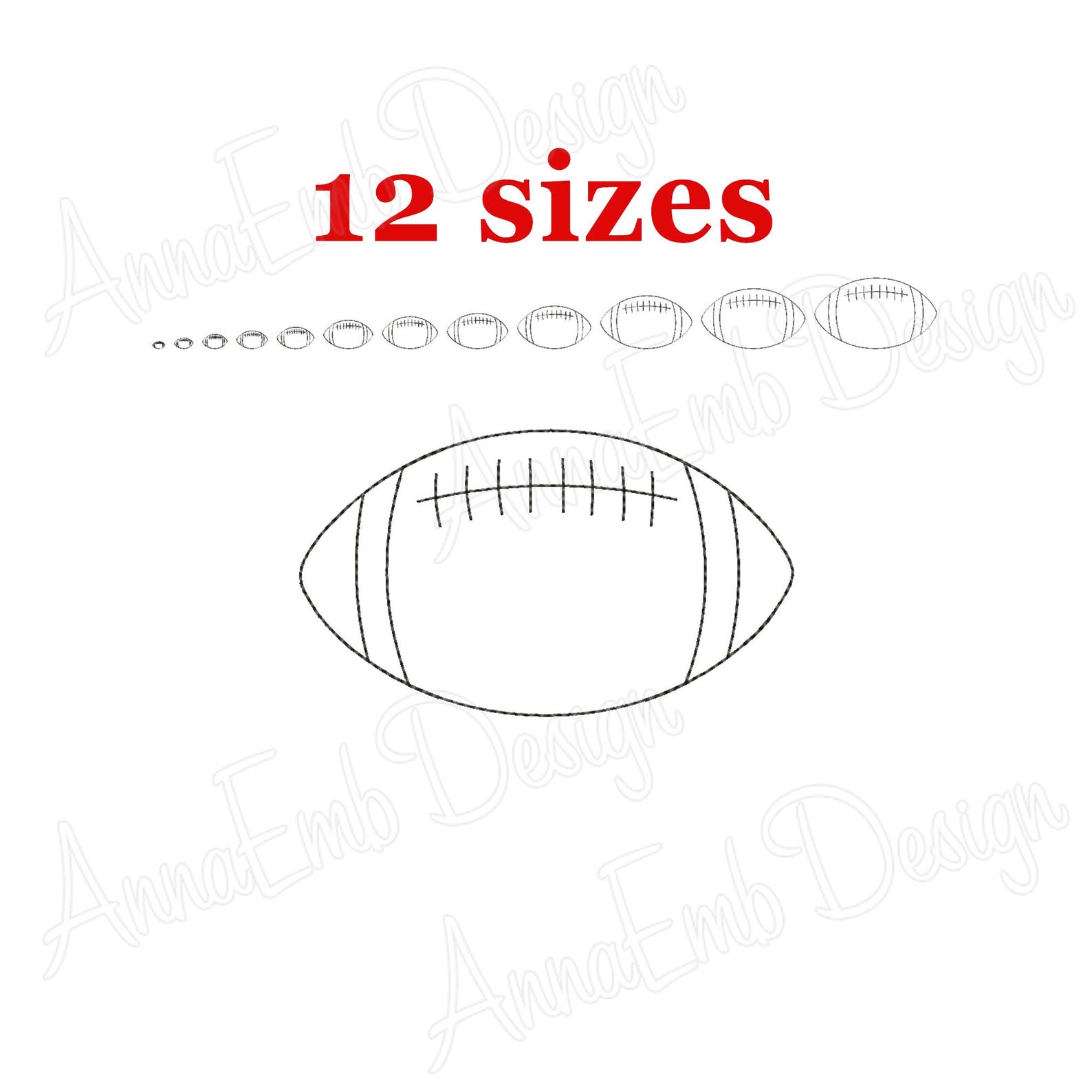 Football Embroidery Design. Machine Embroidery Design. Mini Football ...