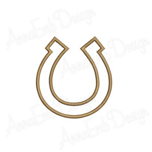 Horseshoe Applique Embroidery Design. Machine Embroidery Design. Mini ...
