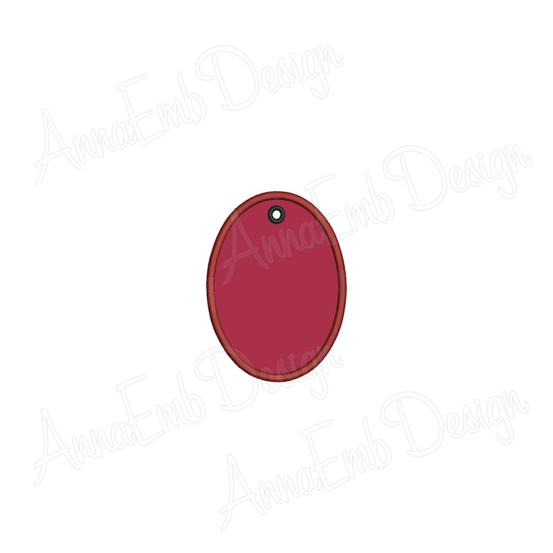 Banner Oval Applique Embroidery Design. Oval Monogram Applique. Oval ...