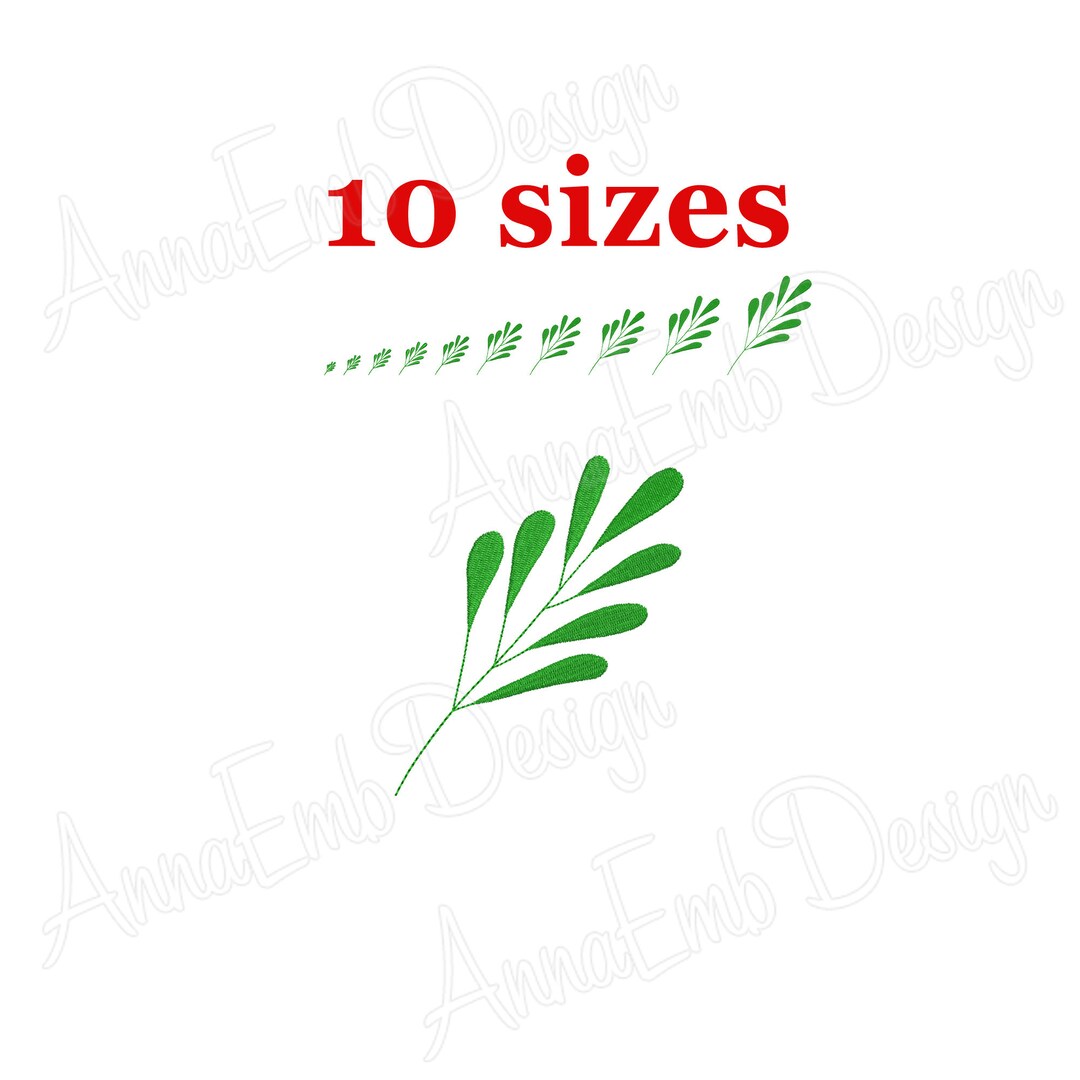 Branch Embroidery Design. Leaves Branch. Tree Branch. Plant Embroidery ...