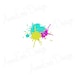 Splash Embroidery Design. Blot Embroidery Design. Paint Blot Embroidery ...