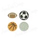 Mini Ball Embroidery Design. Mini Basketball. Mini Football. - Etsy