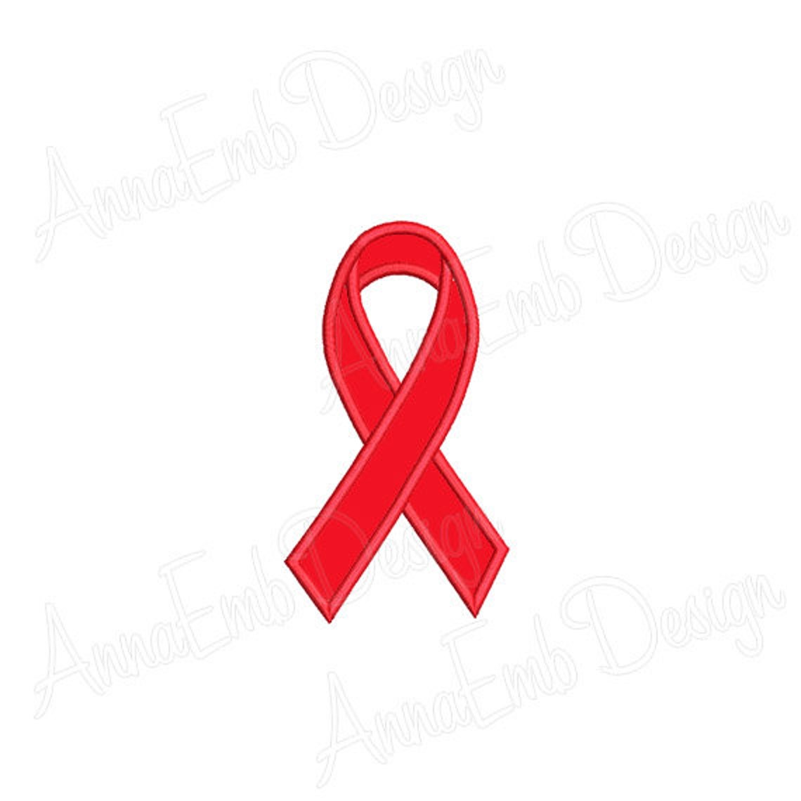 Cancer Awareness Ribbon Applique Embroidery Design. Cancer - Etsy