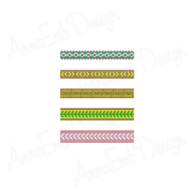 Border Embroidery Design. Machine Embroidery. Decor Borders. - Etsy