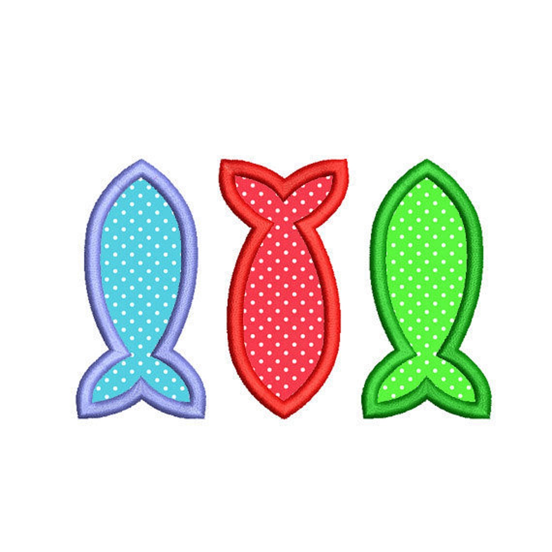 Fish Applique Embroidery Design. Fish Embroidery Design. Sea | Etsy