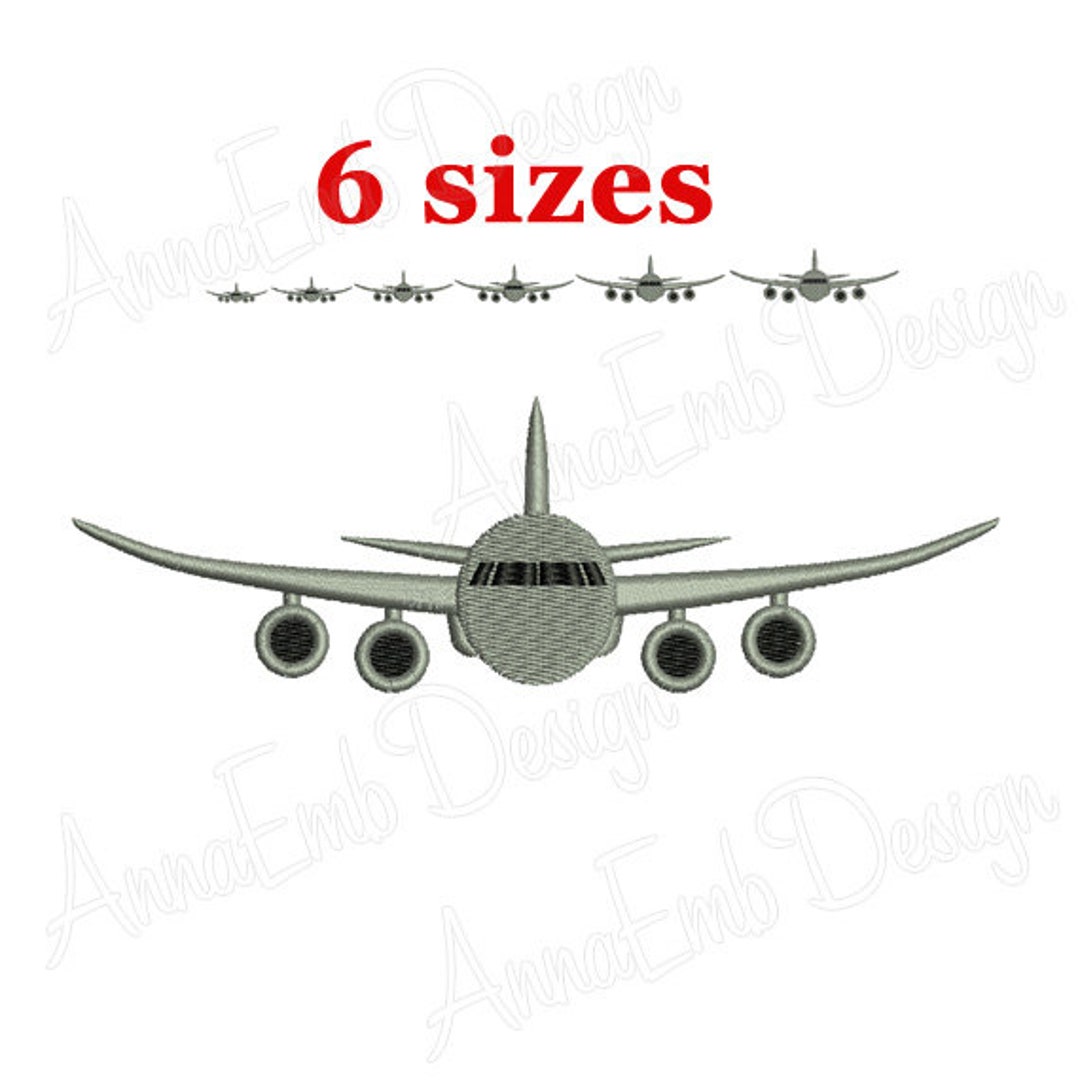 Airplane Embroidery Design. Airplane Machine Embroidery Design. Mini ...
