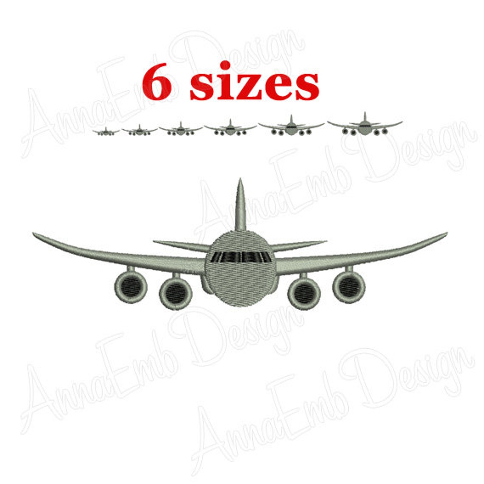 Airplane Embroidery Design. Airplane Machine Embroidery | Etsy