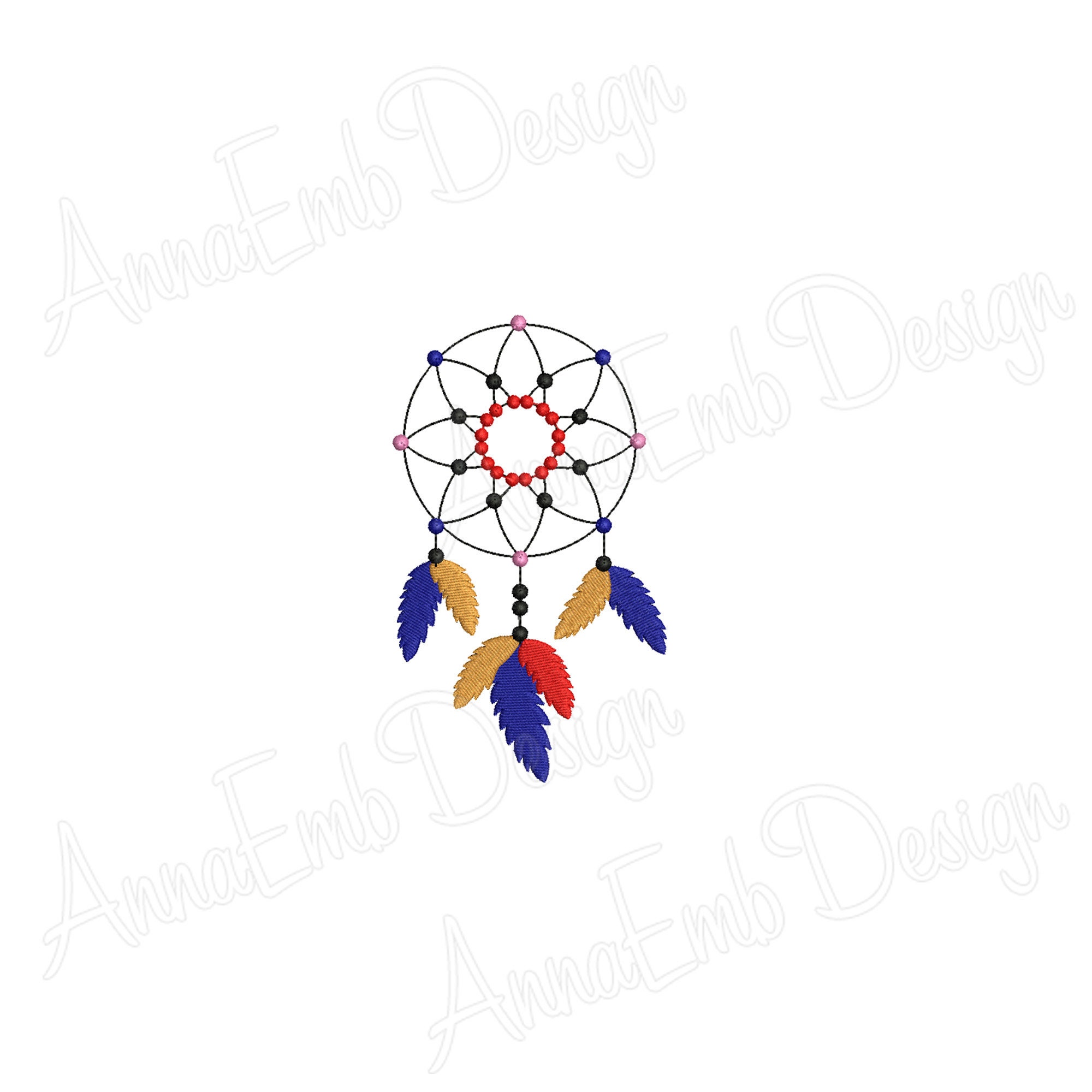 Dream Catcher Embroidery Design. Dream Catcher Silhouette. - Etsy