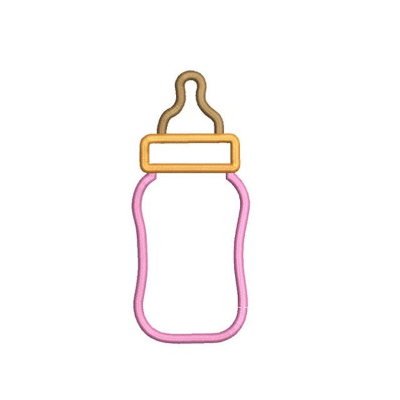 Baby Bottle Applique Embroidery Design. Baby Bottle Embroidery Design ...
