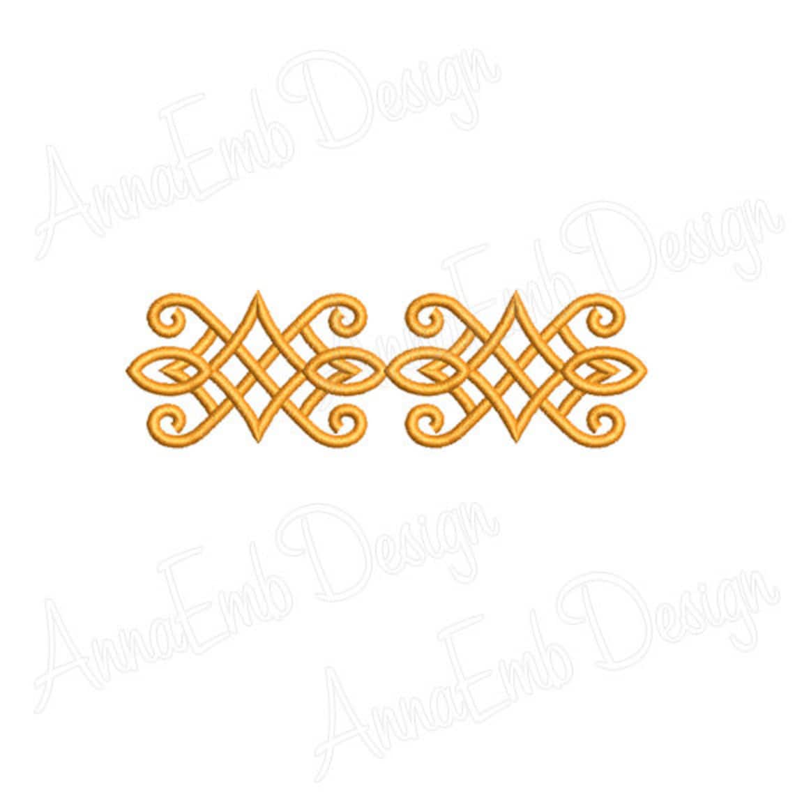 Border Embroidery Design. Machine Embroidery. Decor Borders. | Etsy