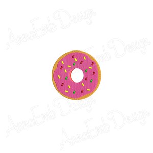 Donut Embroidery Design. Donut Silhouette. Machine Embroidery Design ...