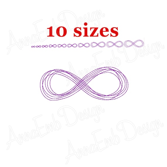 Infinity Symbol Embroidery Design. Infinity Mini Embroidery. | Etsy