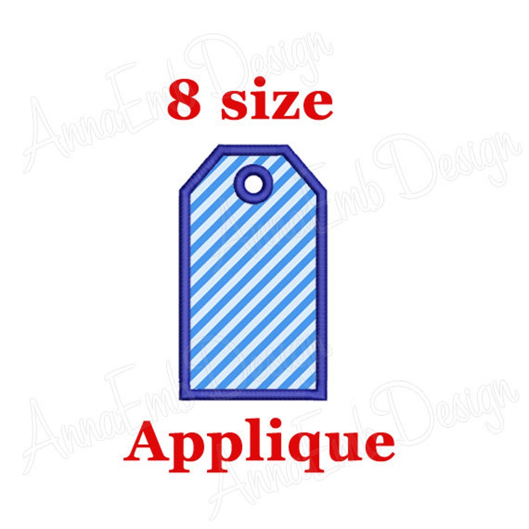 Tag Applique Embroidery Design. Price Tag Applique Embroidery. Sale Tag ...
