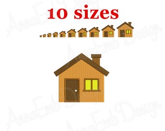 House Embroidery Design. House Design. Mini House. Machine | Etsy