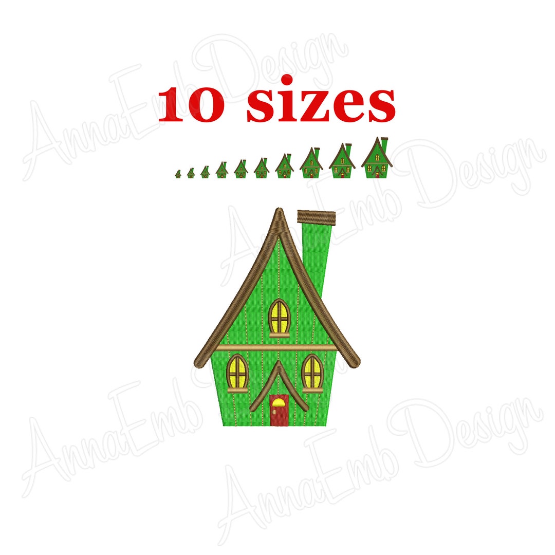 House Embroidery Design. House Design. Mini House. Machine Embroidery ...