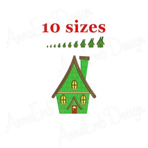 House Embroidery Design. House Design. Mini House. Machine Embroidery ...