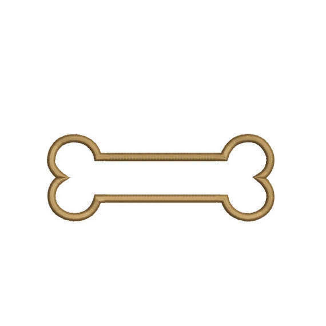 Dog Bone Applique Design. Dog Bone Embroidery. Bone Applique - Etsy