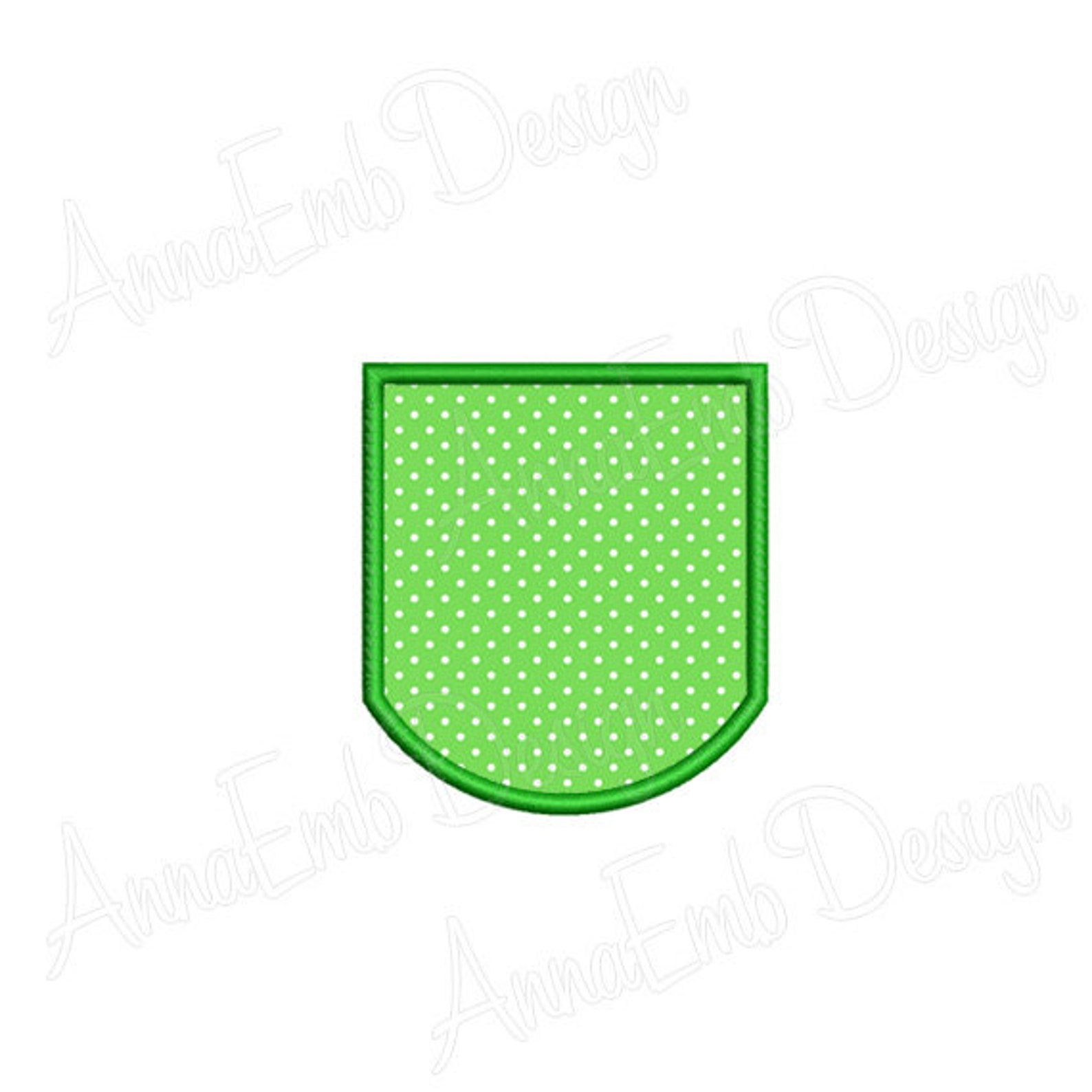 Pocket Embroidery Design. Real Pocket Applique Embroidery - Etsy