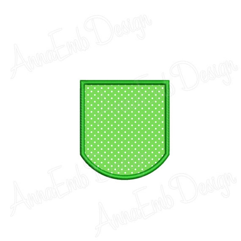 Pocket Embroidery Design. Real Pocket Applique Embroidery - Etsy