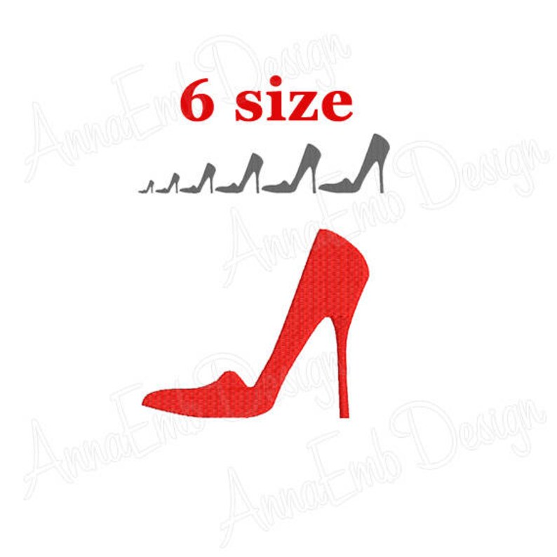 Shoe Embroidery Design. Shoe Silhouette. Shoe Mini Embroidery - Etsy