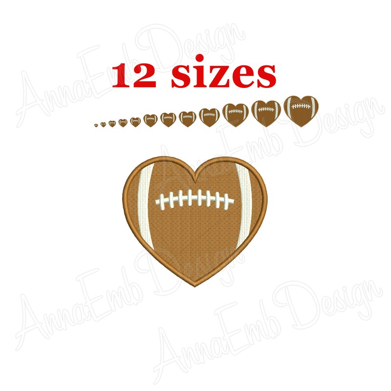 Football Heart - Etsy