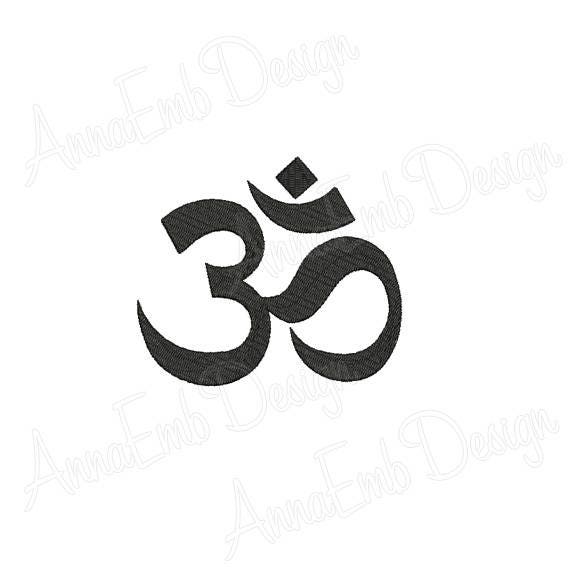 Om Symbol Embroidery Design. Om Symbol Mini Embroidery. Ohm | Etsy