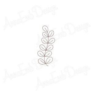 Flower Embroidery Design. Leaf Embroidery Design. Branch With Leaves ...