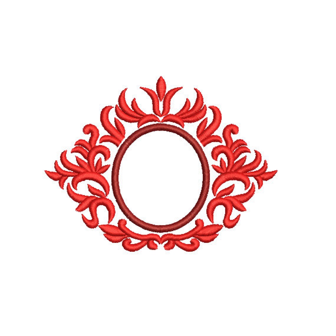 Monogram Font Frame. Machine Embroidery Design. Monogram - Etsy