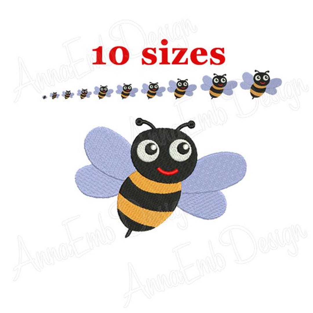 Bee Embroidery Design. Mini Bee Design. Bee Silhouette. Bumble Bee ...
