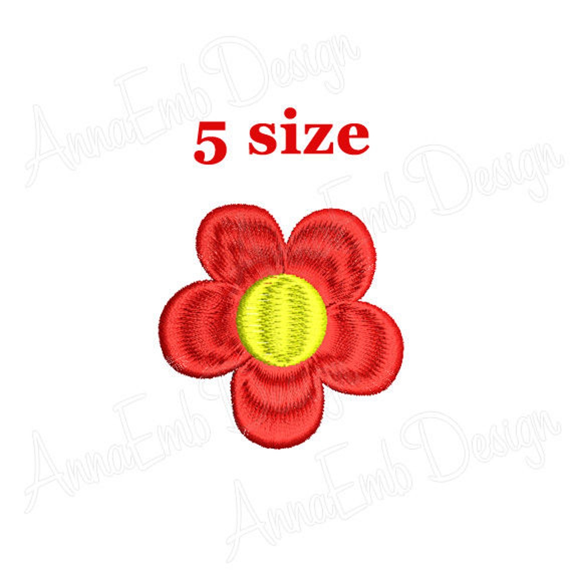 Flower Mini Embroidery Design. Machine Embroidery Design. - Etsy