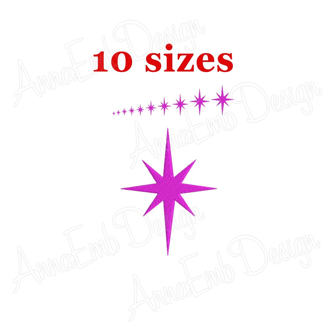 Star Embroidery Design. Star Fill Design. Christmas Star. Embroidery ...