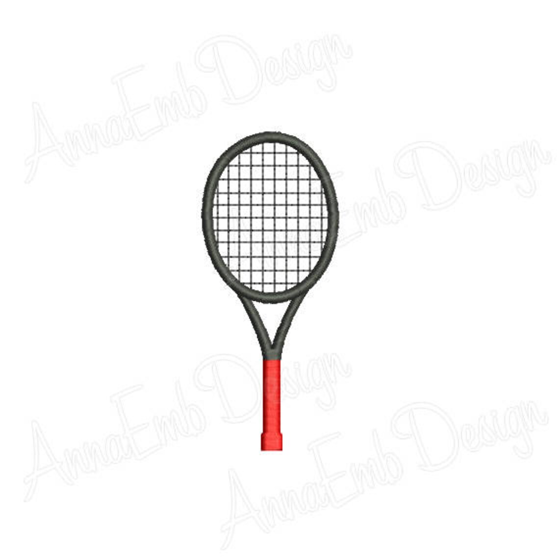 Tennis Racket Embroidery Design. Machine Embroidery Designs. - Etsy