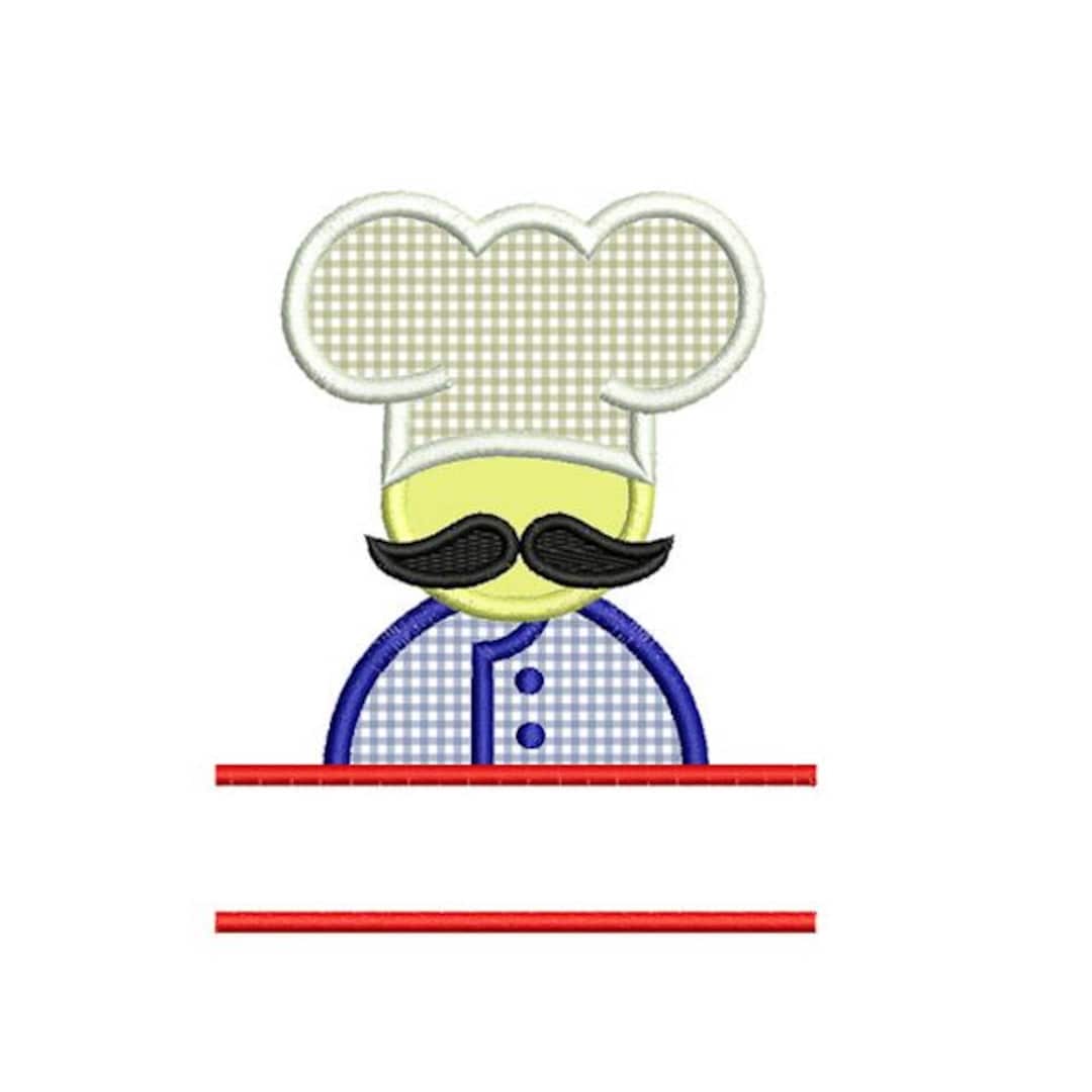 Chef Hat Embroidery Design. Monogram Frame. Frame Embroidery Design ...
