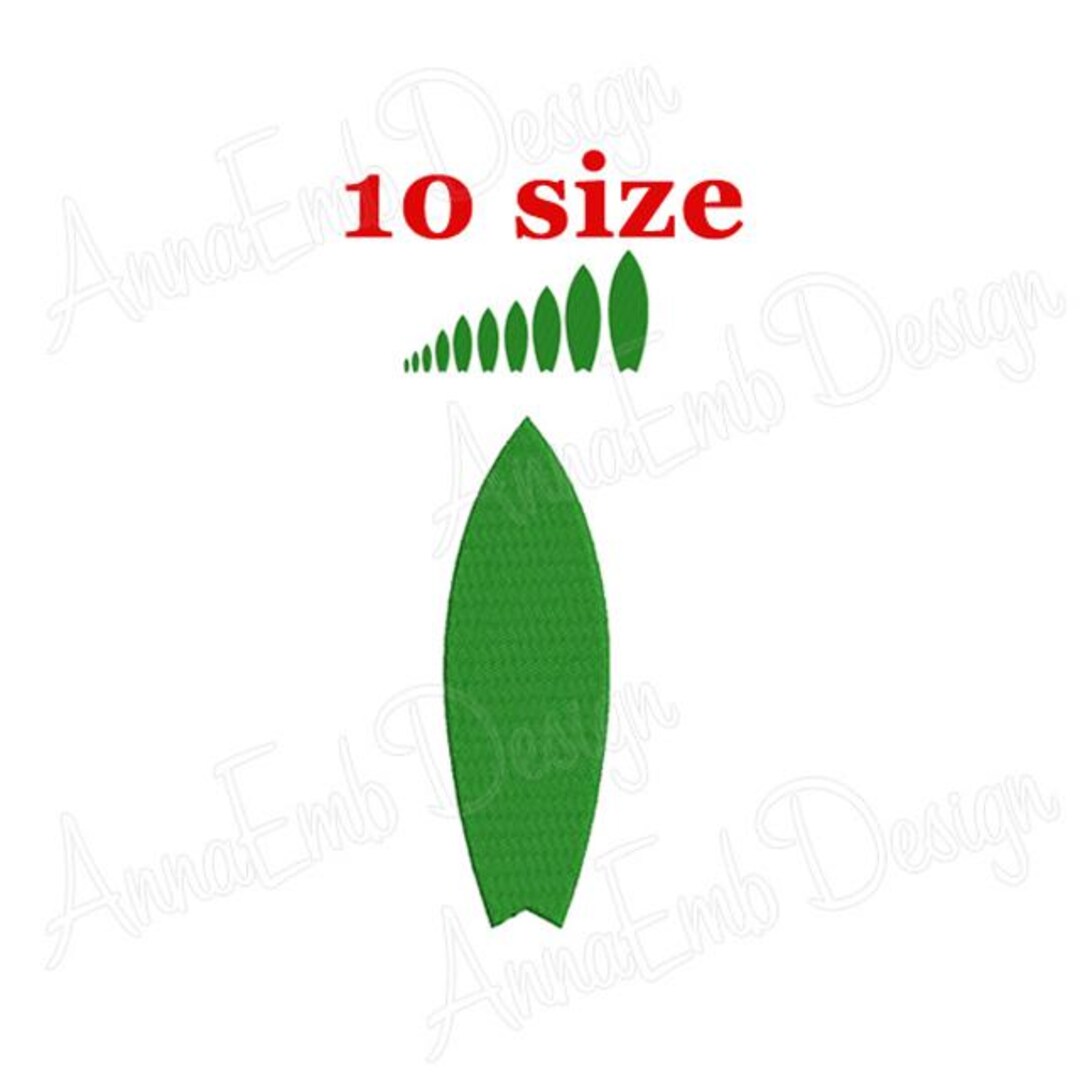 Surf Board Embroidery Design. Machine Embroidery Design. Surf Board ...