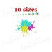 Splash Embroidery Design. Blot Embroidery Design. Paint Blot Embroidery ...