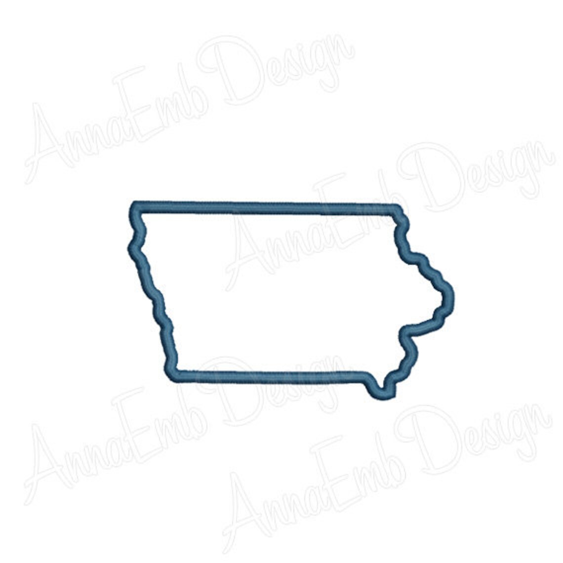 Iowa Applique Embroidery Design. Iowa State Design. Machine | Etsy