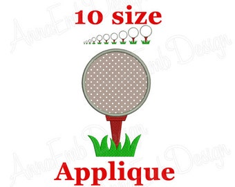 Golf Ball Applique Embroidery Design. Golf Ball Embroidery. - Etsy