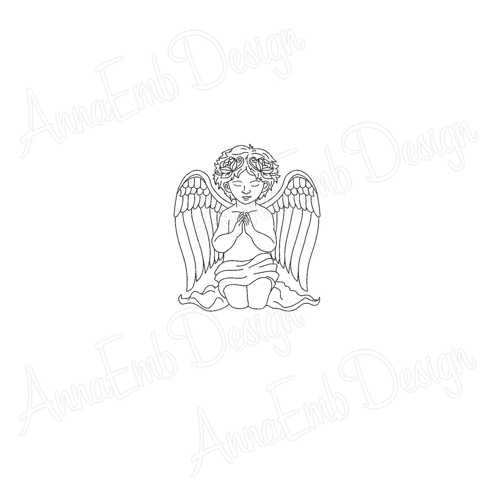 Angel Embroidery Design. Mini Angel. Christmas Designs. Mini - Etsy