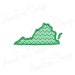 Virginia Applique Embroidery Design. Virginia State Design. Machine ...