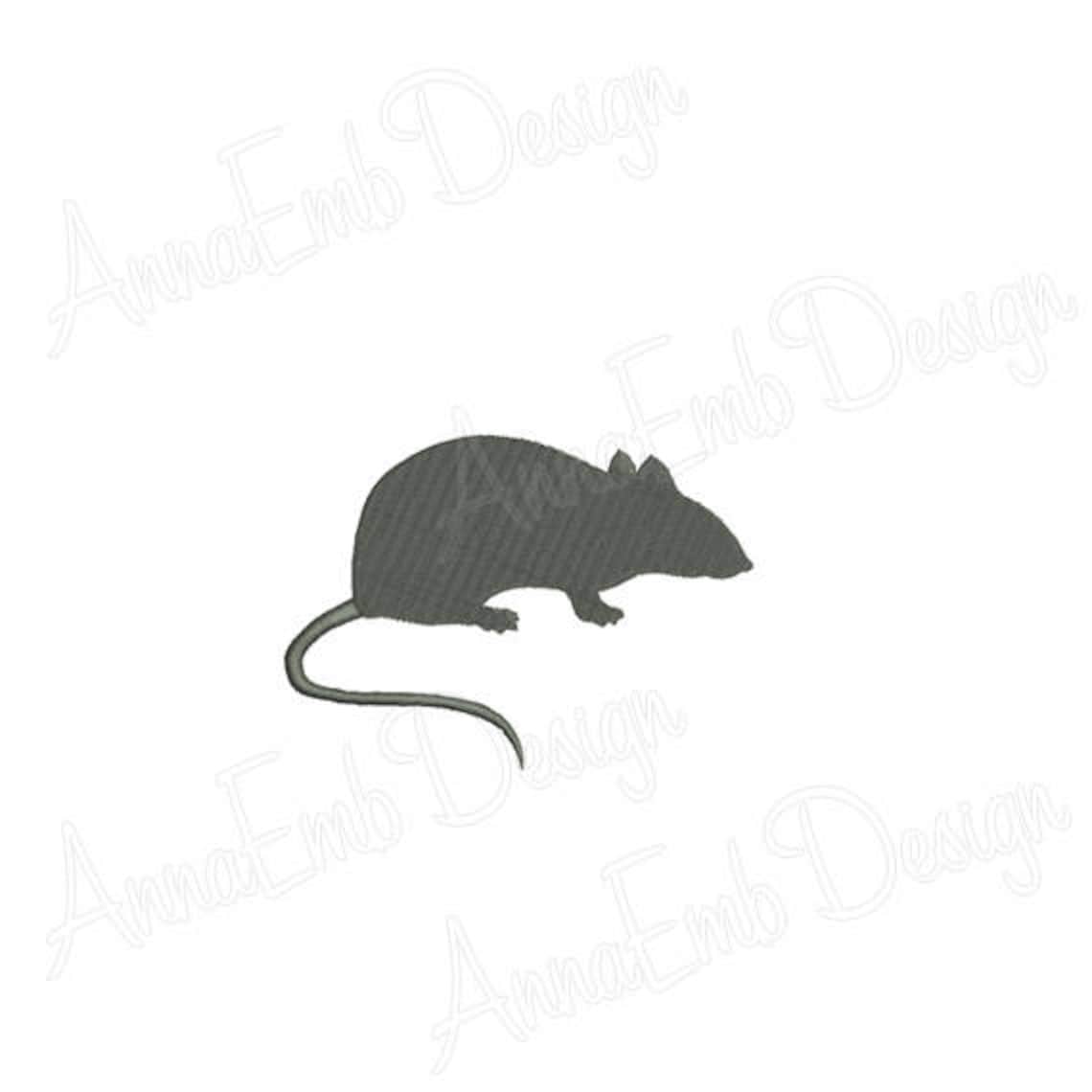 Rat Embroidery Design. Mouse Embroidery Design. Rat | Etsy