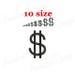 Dollar Embroidery Design. Mini Dollar Design. Dollar Sign Embroidery ...