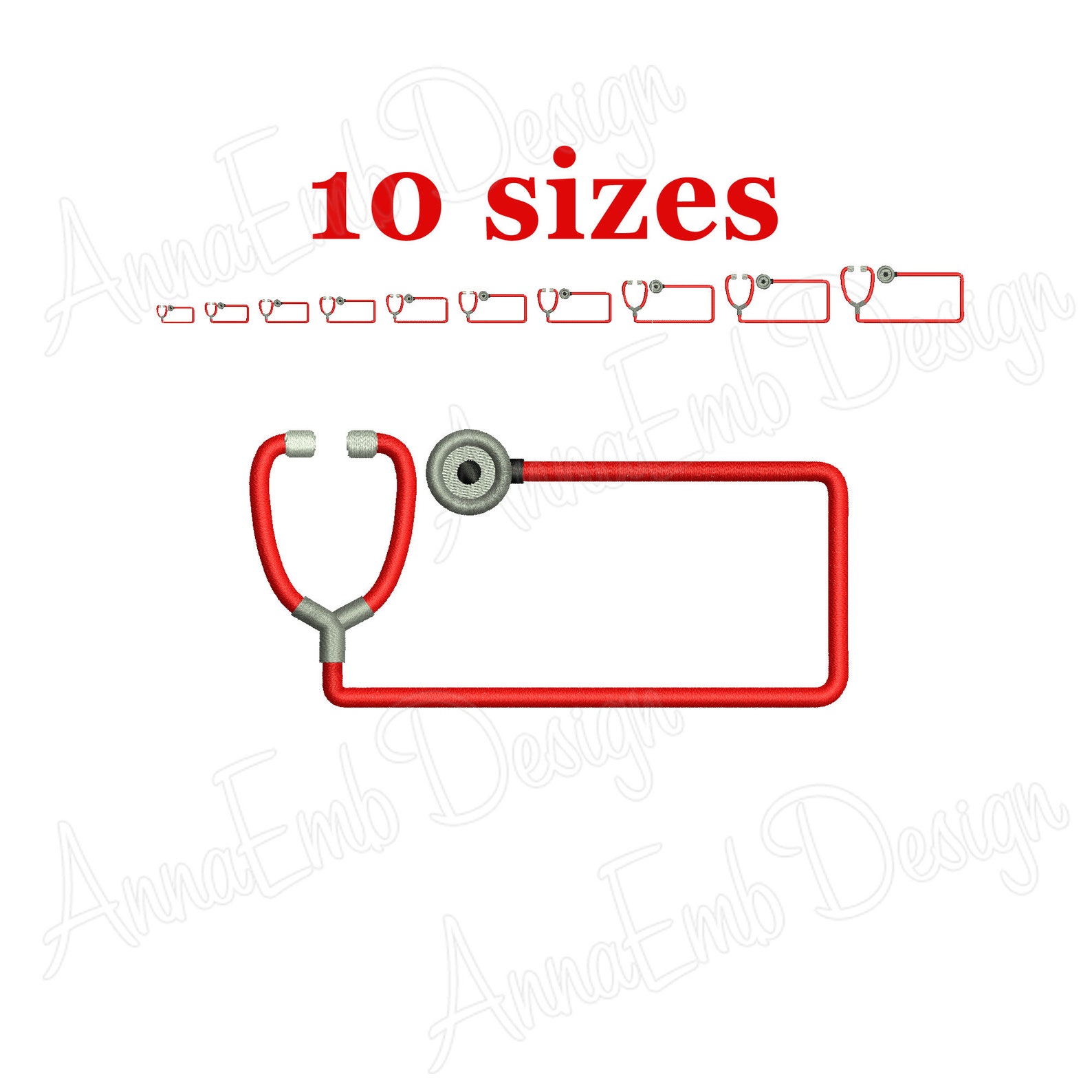 Stethoscope Embroidery Design. Stethoscope Mini Embroidery. Stethoscope ...