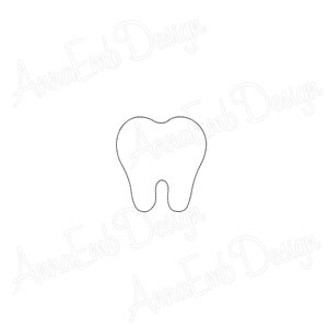 Tooth Embroidery Design. Tooth Mini. Tooth Fairy Embroidery. Tooth ...