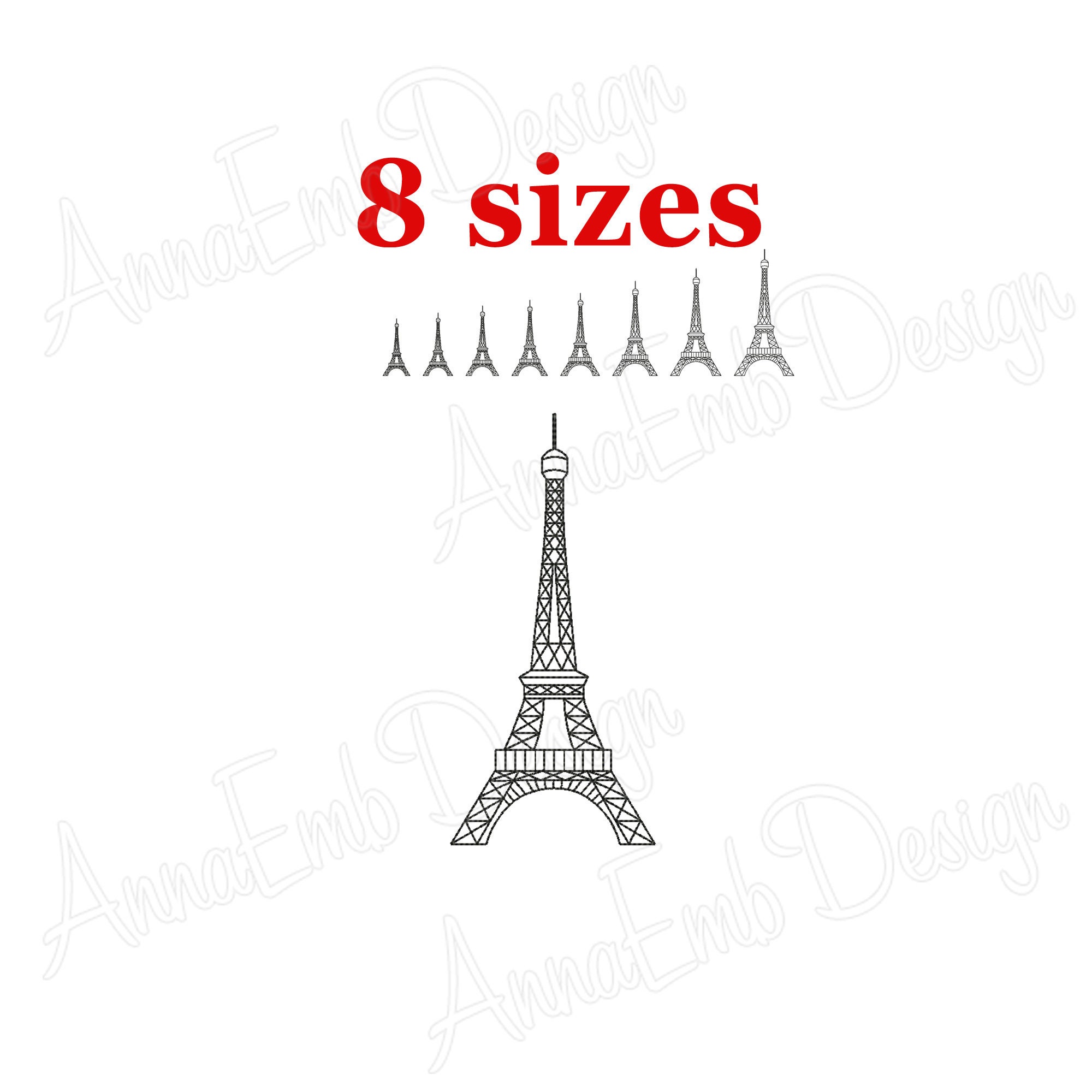 Sewing & Fiber Tower of Paris Machine Embroidery Designs Eiffel Tower ...