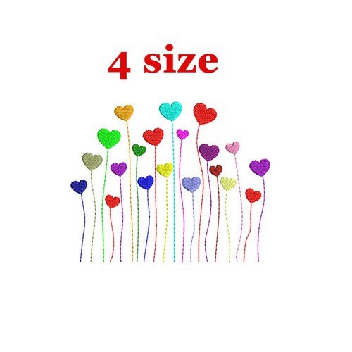 Love Embroidery Design Heart Machine Embroidery Design - Etsy