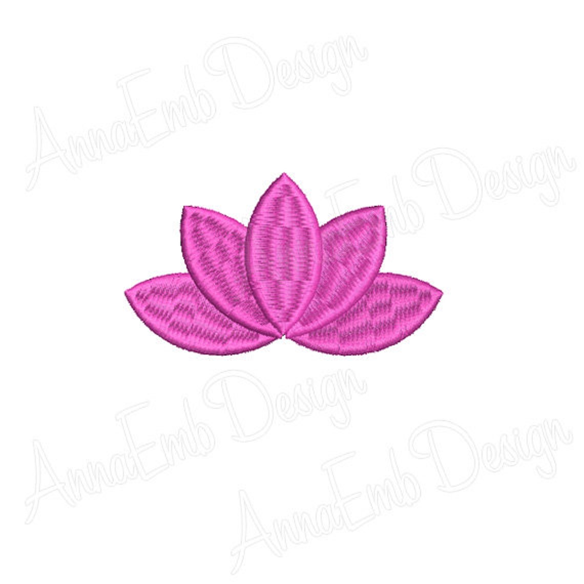 Lotus Flower Embroidery Design. Machine Embroidery Design. - Etsy