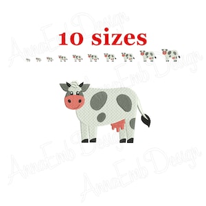 Cow Embroidery Design. Cow Silhouette. Cow Mini Embroidery. Cow Design ...