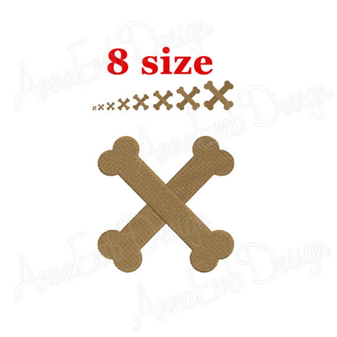 Dog Bone Embroidery Design. Dog Bones Embroidery. Dog Bones - Etsy