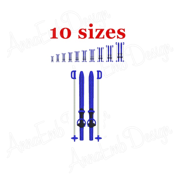 Ski Embroidery - Etsy