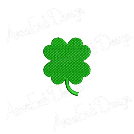 Clover 4 Leaf Embroidery Design. St.patrick's Clover - Etsy